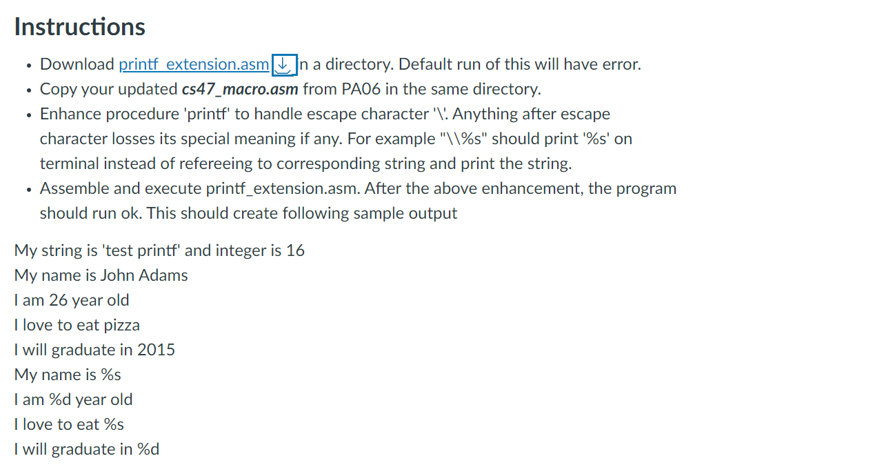 Solved This is printf_extention.asm file below-.include | Chegg.com