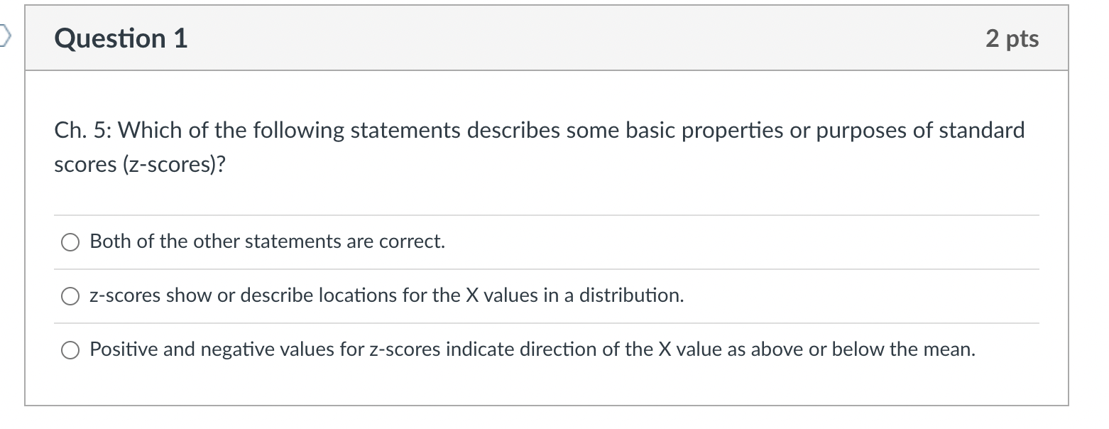 Ch. 5: Which of the following statements describes | Chegg.com
