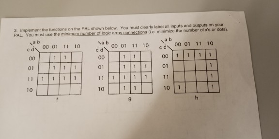 Solved 3 Implement The Functions On The Pal Shown Below