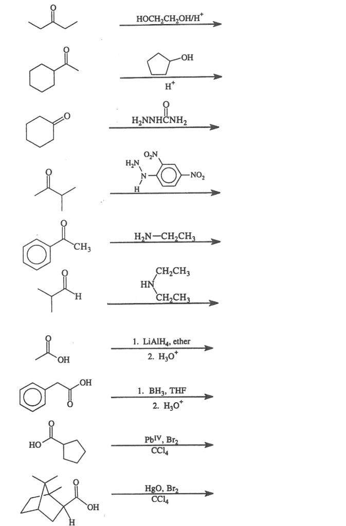 Solved H+ H2 N−CH2CH3→ 1. LiAlH4, ether 2.H3O+ 1. | Chegg.com