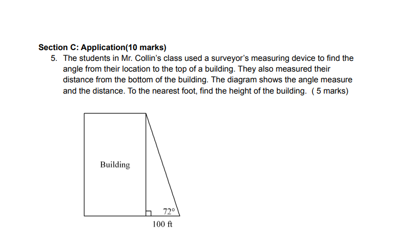 Solved Section C: Application (10 marks) 5. The students in | Chegg.com