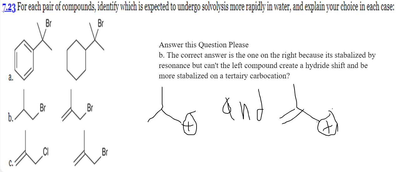Solved 7.23 ﻿For each pair of compounds, identify which is | Chegg.com