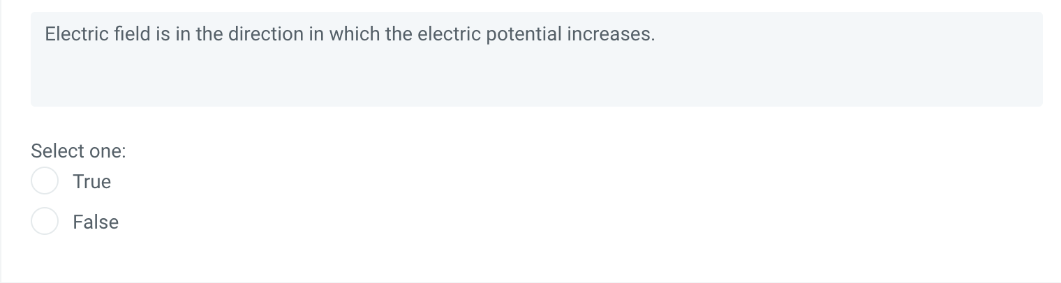Solved Electric field is in the direction in which the | Chegg.com
