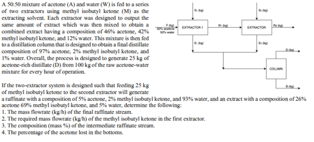 Solved A \( 50: 50 \) ﻿mixture of acetone (A) ﻿and water (W) | Chegg.com