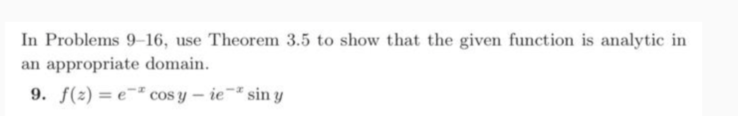 Solved In ﻿Problems 9-16, ﻿use Theorem 3.5 to ﻿show that the | Chegg.com