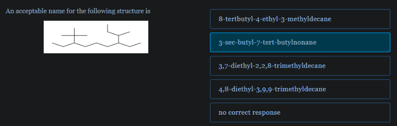 Solved An acceptable name for the following structure is | Chegg.com