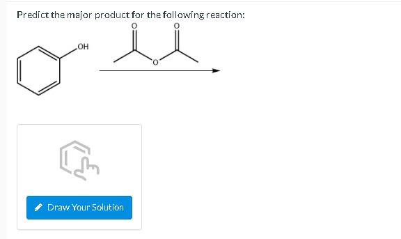 Solved Predict the major product for the following reaction: | Chegg.com