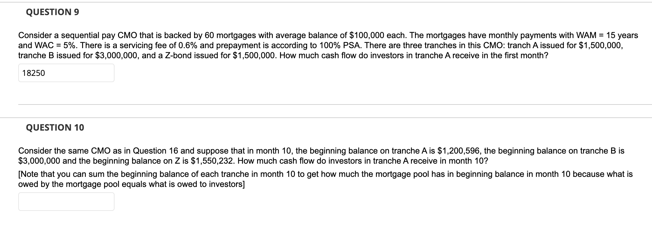 Solved Consider a sequential pay CMO that is backed by 60 | Chegg.com