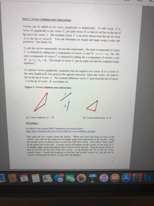 Solved Lab 3: Vectors and Vector Addition Theorve A vector | Chegg.com