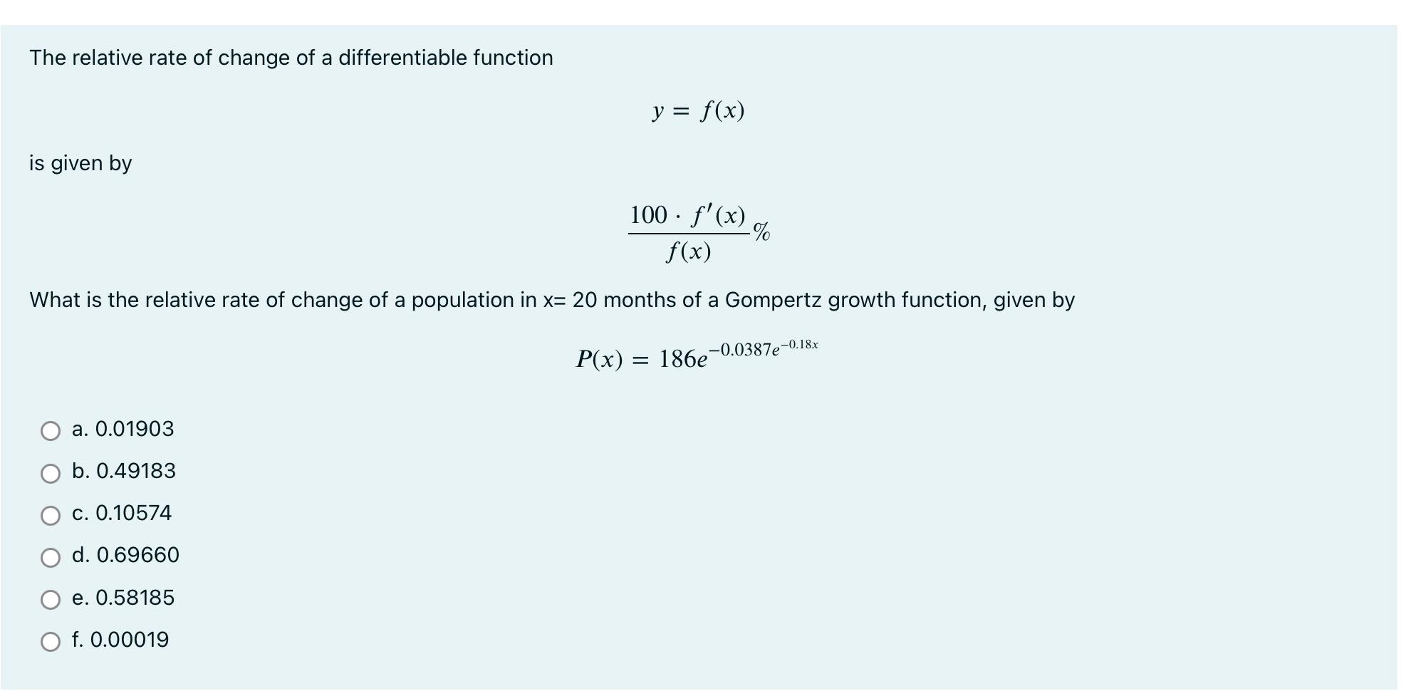 Solved The relative rate of change of a differentiable | Chegg.com