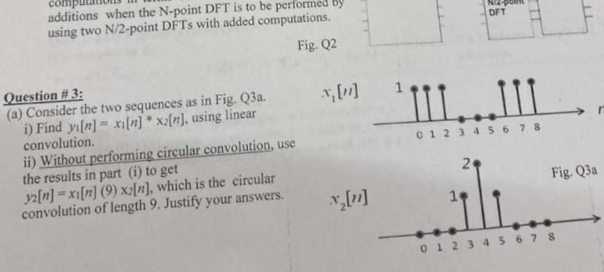 Question # 3:(a) Consider the two sequences as in | Chegg.com