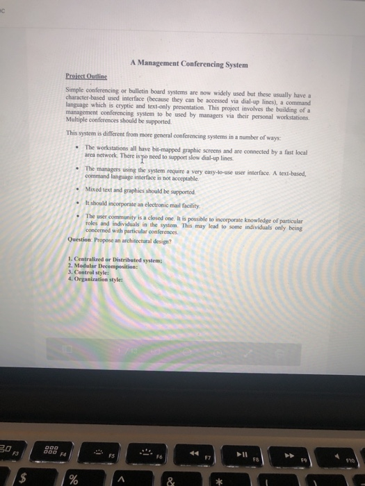 A Management Conferencing System Simple conferencing | Chegg.com