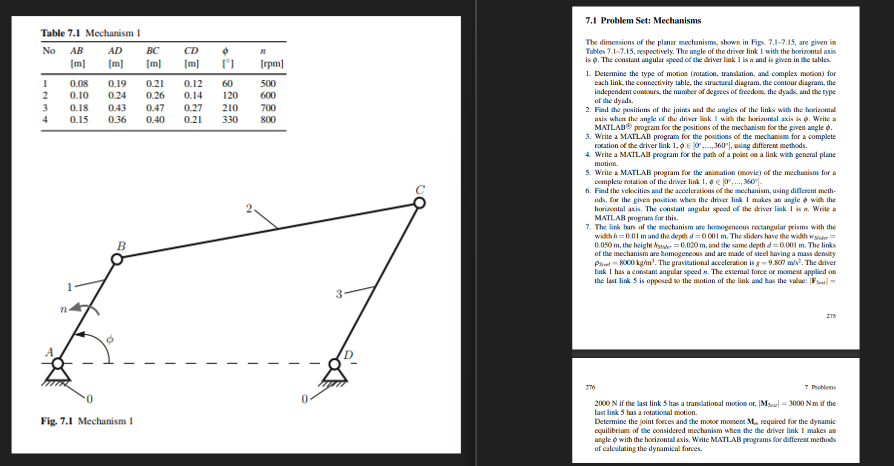 Solved solve only for one of the rows in table 7.1 | Chegg.com