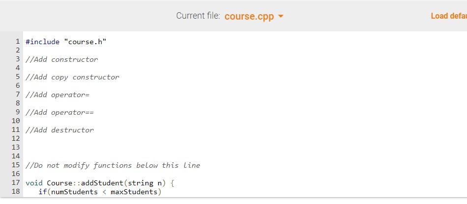 Solved In this exercise, you will have to complete the class | Chegg.com