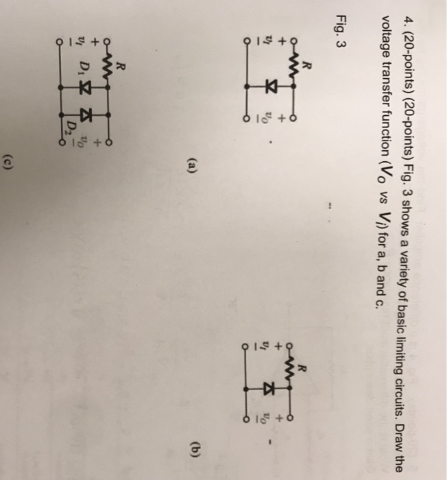 Solved 4. (20-points) (20-points) Fig. 3 shows a variety of | Chegg.com