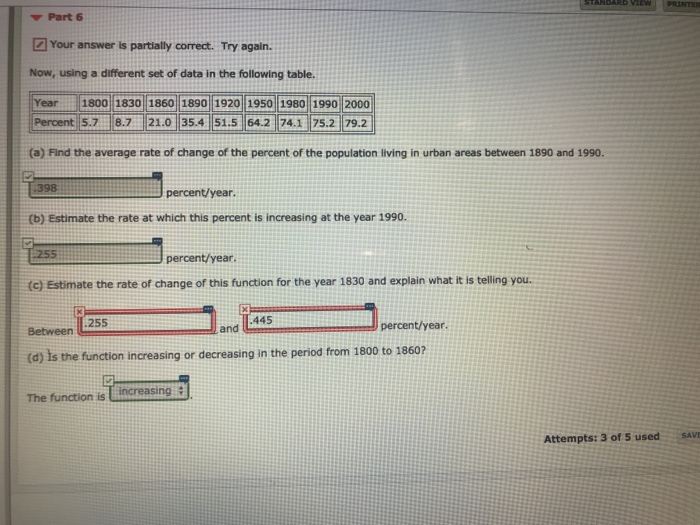 Solved Part 6 Your answer is partially correct. Try again. | Chegg.com