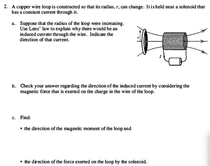 Solved A copper wire loop is constructed so that its radius, | Chegg.com
