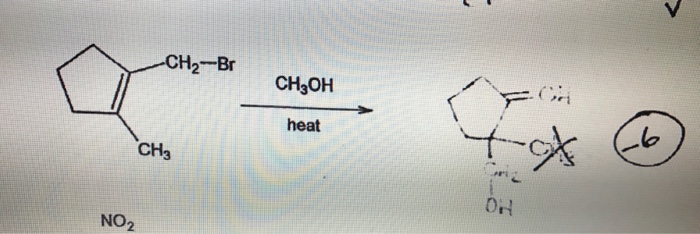 Solved CH2 Br CH NO2 CH30H heat | Chegg.com