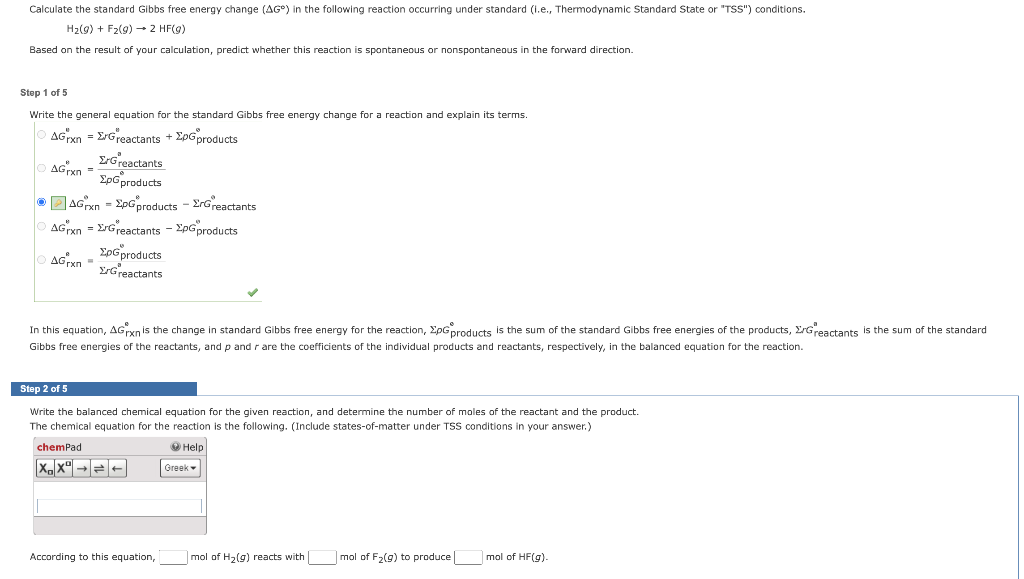 Solved Hello! Please help me with the step 2 out of 5. See | Chegg.com