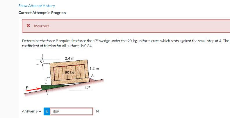 Solved Show Attempt History Current Attempt in Progress * | Chegg.com