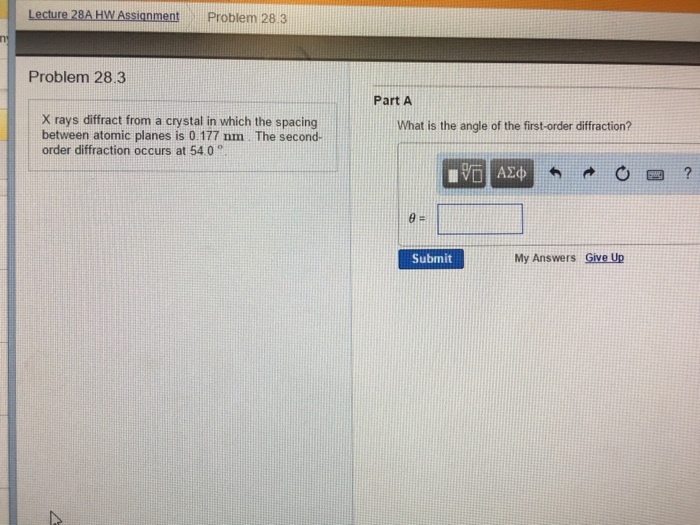 Solved X rays diffract from a crystal in which the spacing | Chegg.com