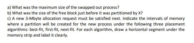 Solved This diagram shows an example of memory configuration | Chegg.com