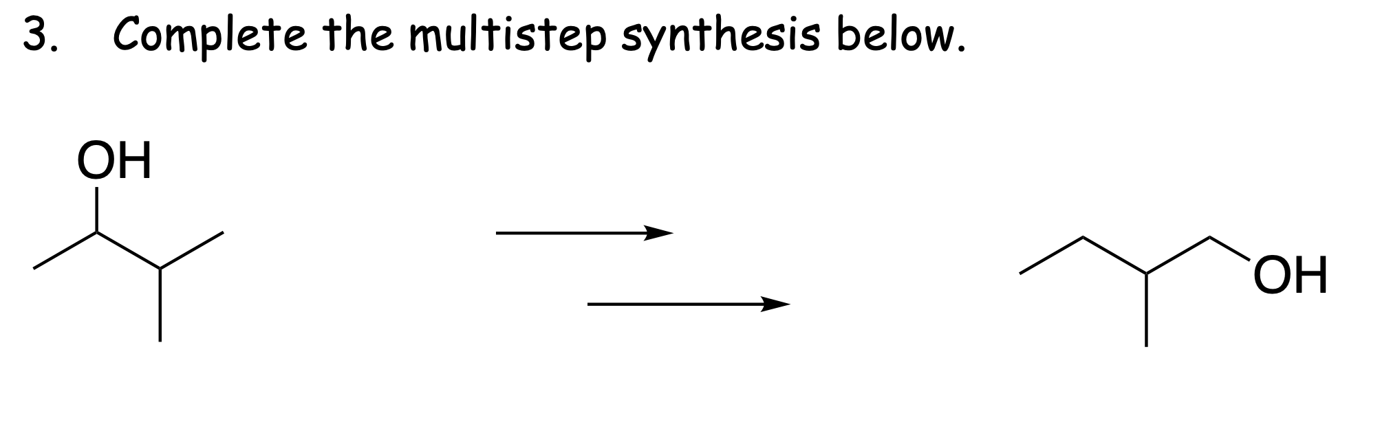 Solved 3. Complete the multistep synthesis below. . ОН ОН | Chegg.com