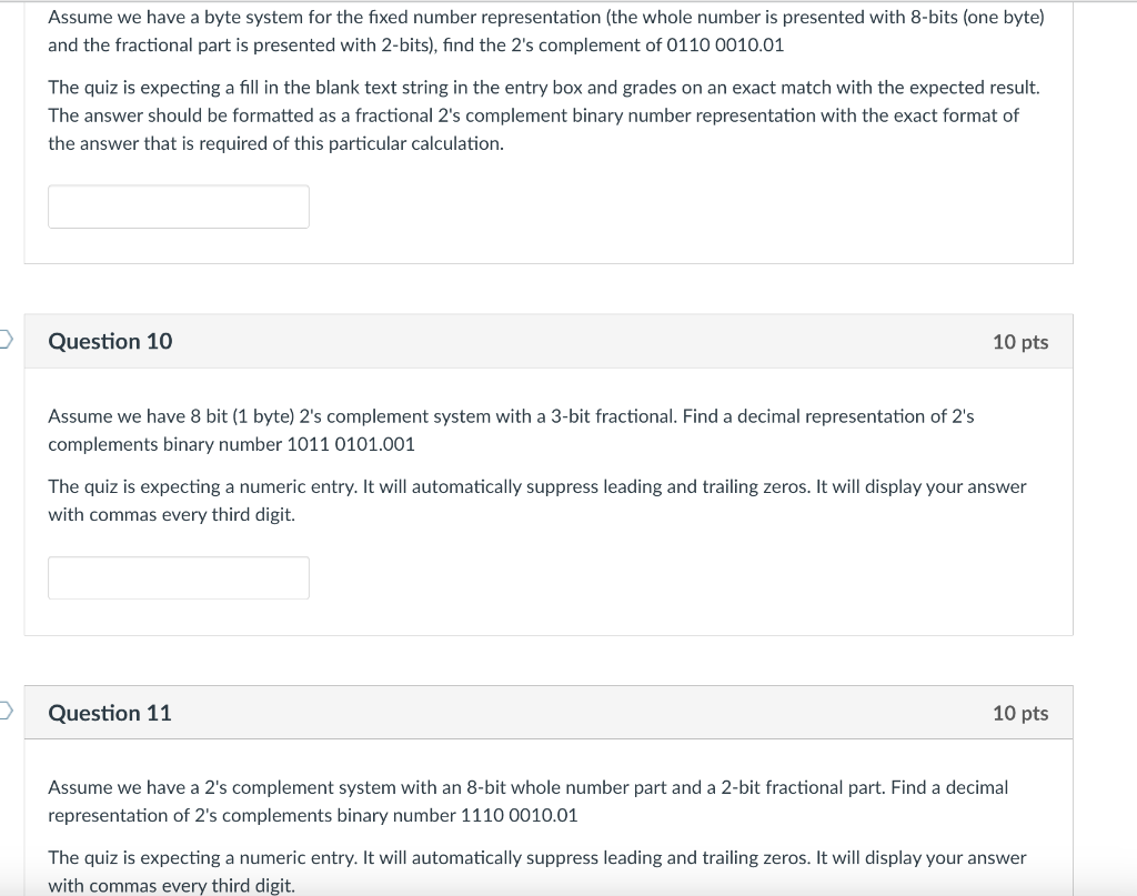 Solved Assume we have a byte system for the fixed number | Chegg.com