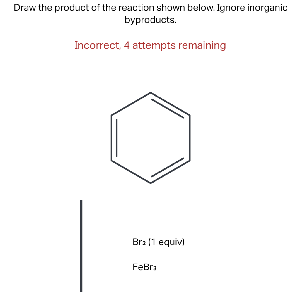Solved Draw the product of the reaction shown below. Ignore | Chegg.com