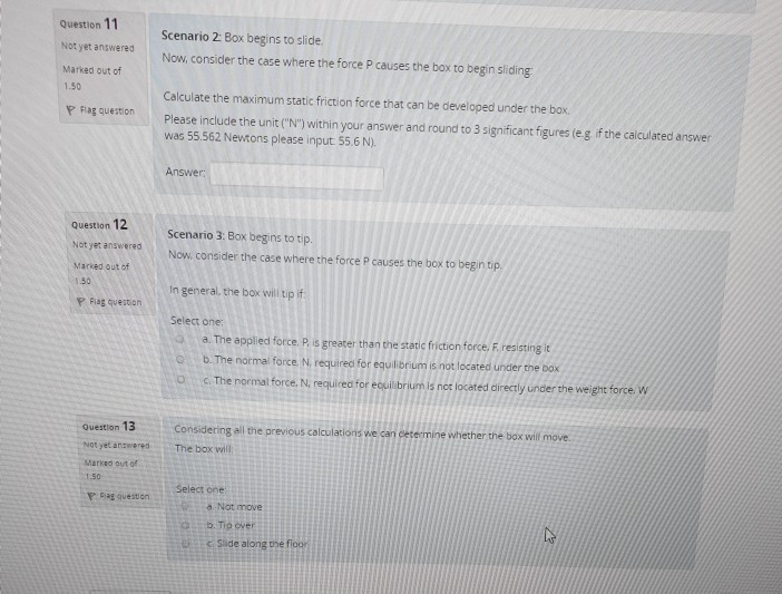 Solved The man in the diagram is trying to move a large box | Chegg.com