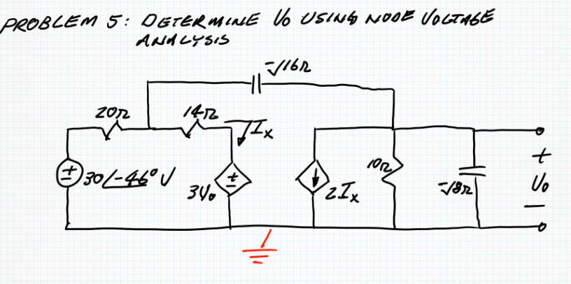 Solved PROBLEM 5: DETER MINE VO USING NOOE VOGTABE dNALYSIS | Chegg.com Solved PROBLEM 5: DETER MINE VO USING NOOE VOGTABE dNALYSIS | Chegg.com