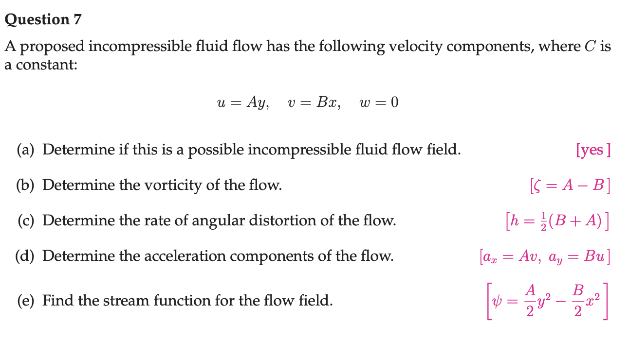 Solved A proposed incompressible fluid flow has the | Chegg.com Solved A proposed incompressible fluid flow has the | Chegg.com