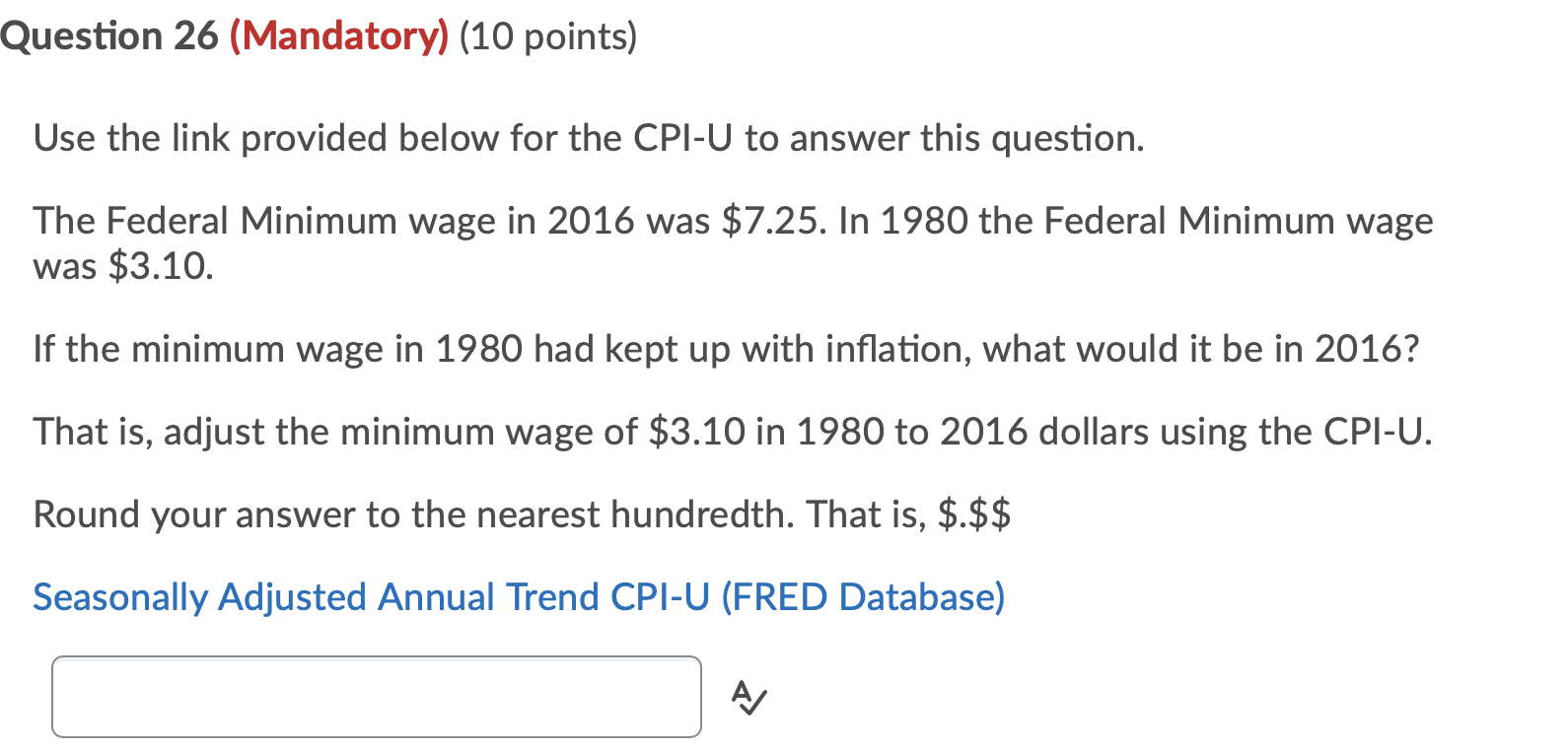 Solved Question 26 (Mandatory) (10 points) Use the link | Chegg.com Solved Question 26 (Mandatory) (10 points) Use the link | Chegg.com