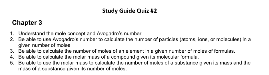 1. Understand the mole concept and Avogadro's number | Chegg.com