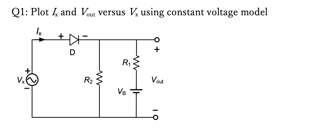 Solved Q1: Plot K and Vout versus Ve using constant voltage | Chegg.com