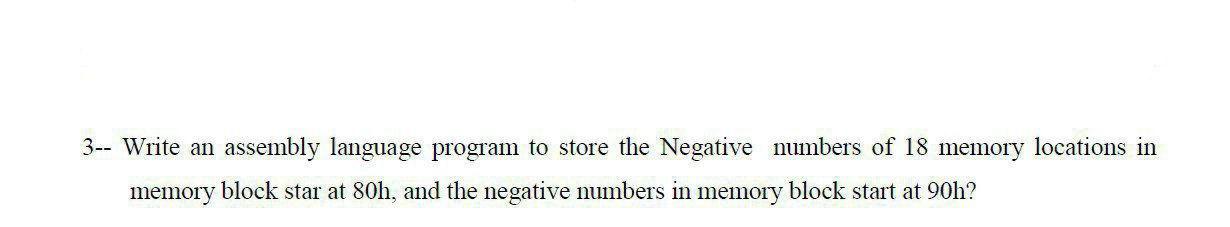 Solved Write program in assembly language 8086 and check it | Chegg.com