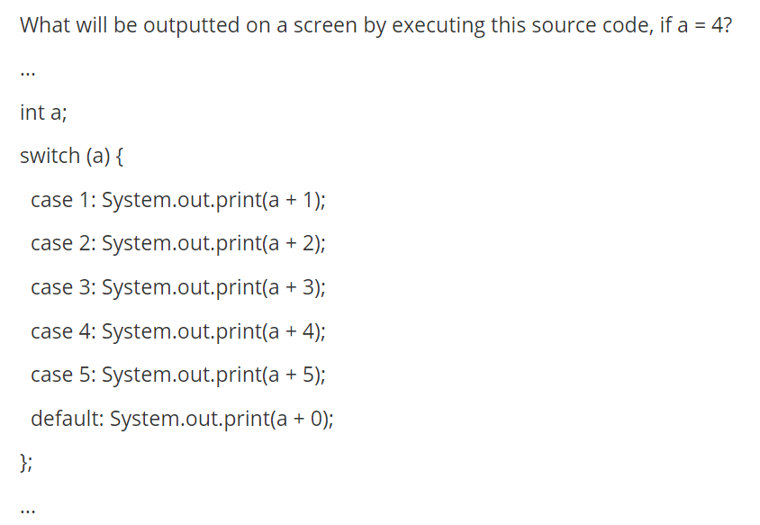 Solved What will be outputted on a screen by executing this | Chegg.com
