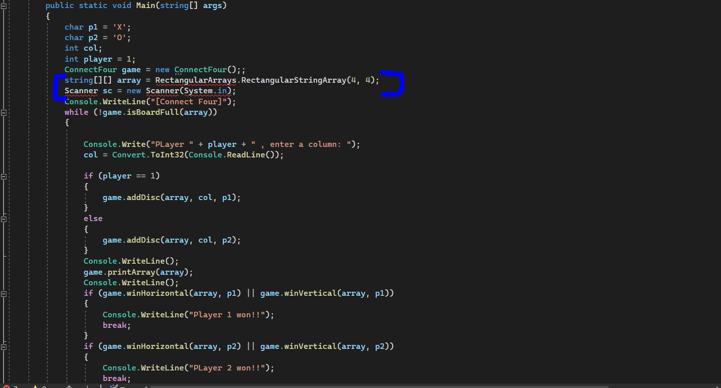 Solved Assignment 6C: Connect Four. Now that we've learned | Chegg.com