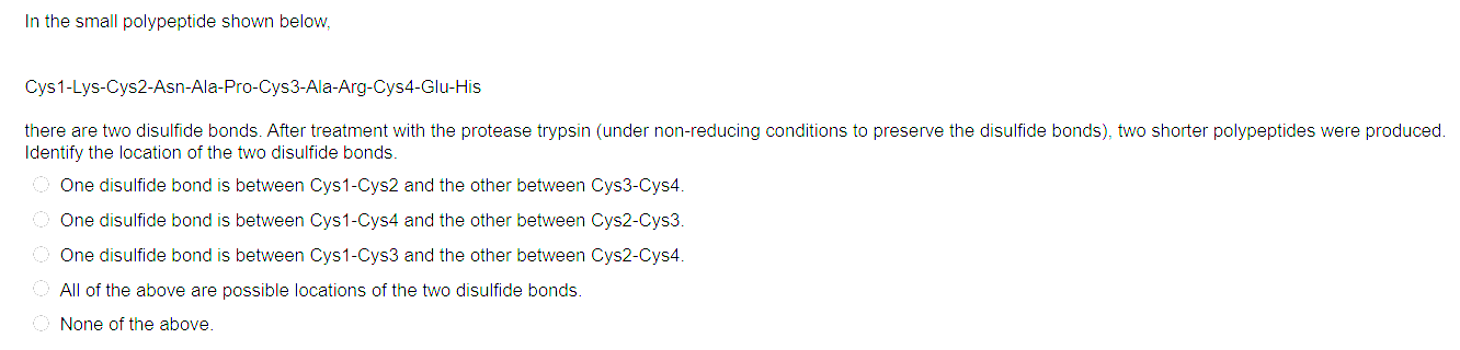 Solved In the small polypeptide shown | Chegg.com