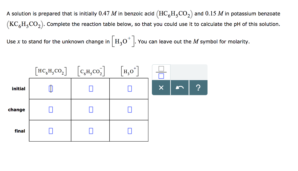 Solved A solution is prepared that is initially 0.47 M in | Chegg.com