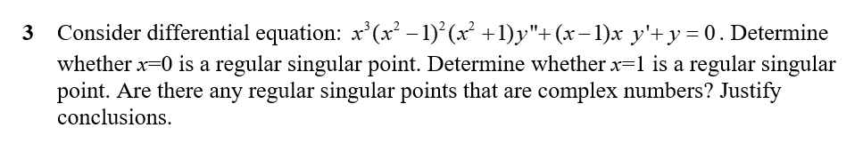 Solved Consider differential equation: | Chegg.com
