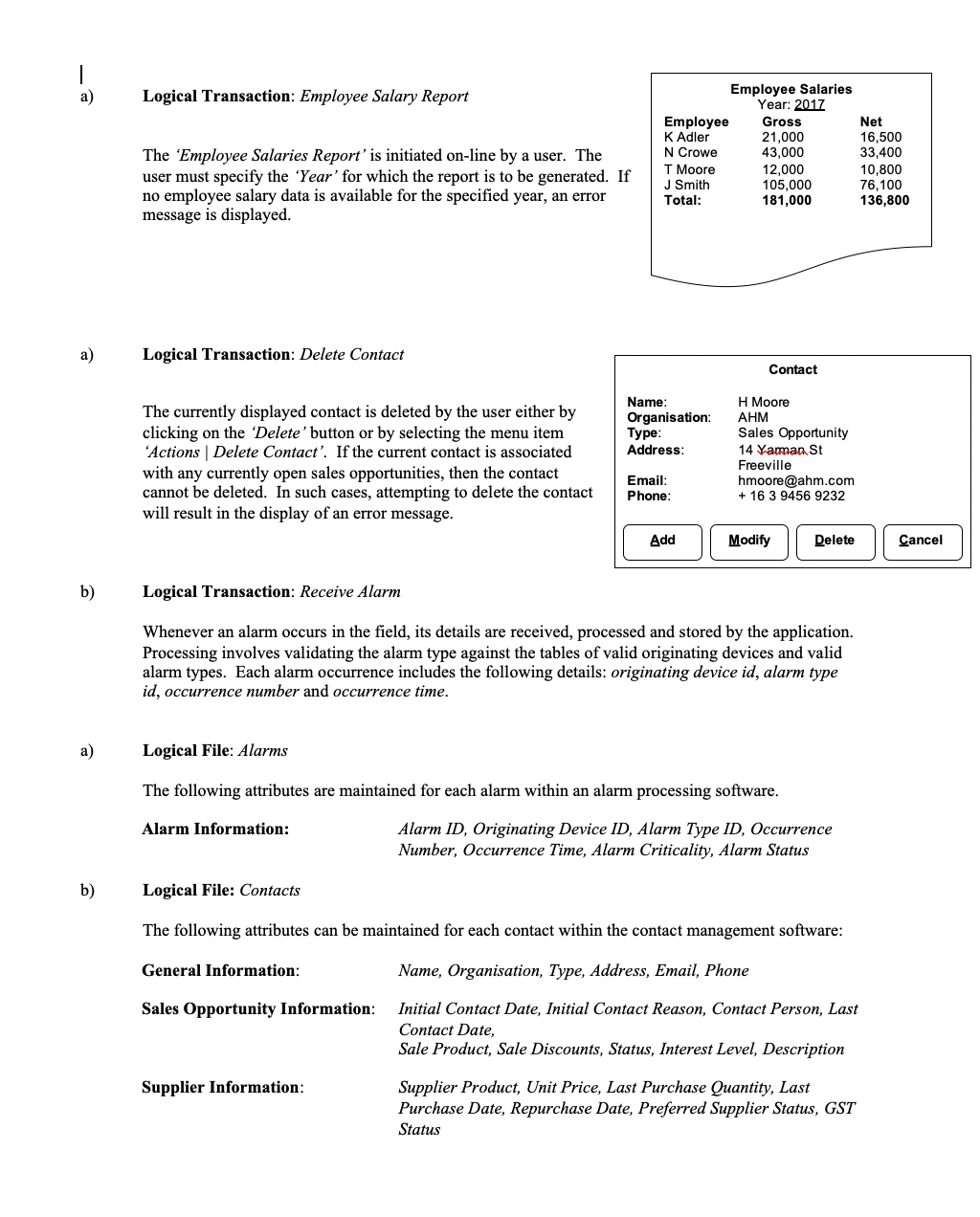 Solved 1. Compute the number of unadjusted function points | Chegg.com