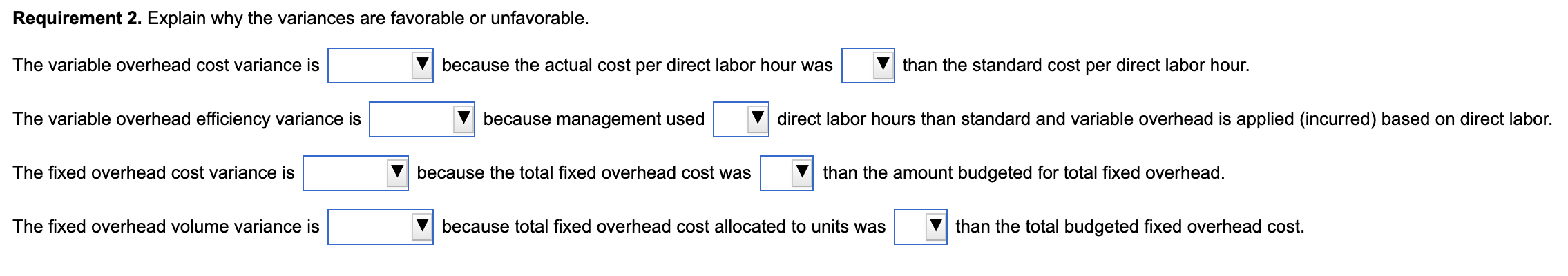 Solved Data Table $ $ Static budget variable overhead Static | Chegg.com