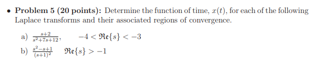 Solved - Problem 5 (20 points): Determine the function of | Chegg.com