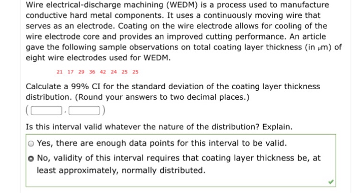 Solved Wire electrical-discharge machining (WEDM) is a | Chegg.com