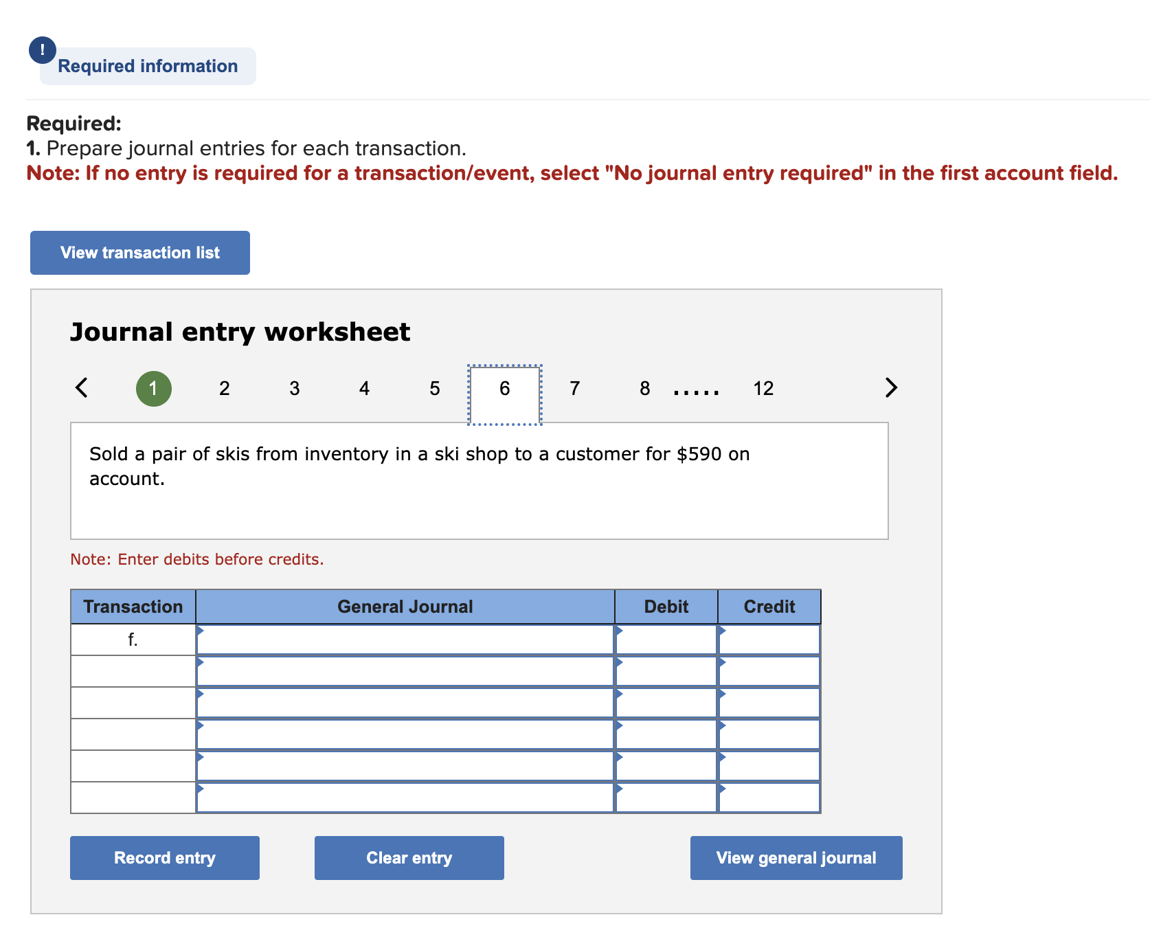 Solved equired: Prepare journal entries for each | Chegg.com