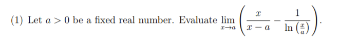Solved 2 1 1 Let A 0 Be A Fixed Real Number Evaluate