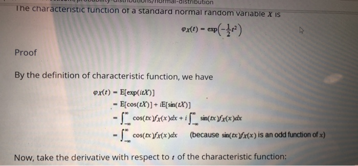 Solved PhyistioutionS/hormal-distribution Ihe characteristic | Chegg.com
