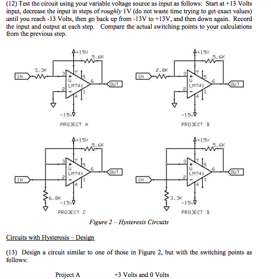 (12) Test the circuit using your variable voltage | Chegg.com