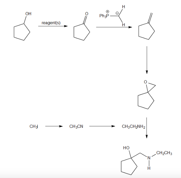 Solved 8-8 reagent(s) CH3 + CH3CN CH3CH2NH2 HO CH2CH3 | Chegg.com
